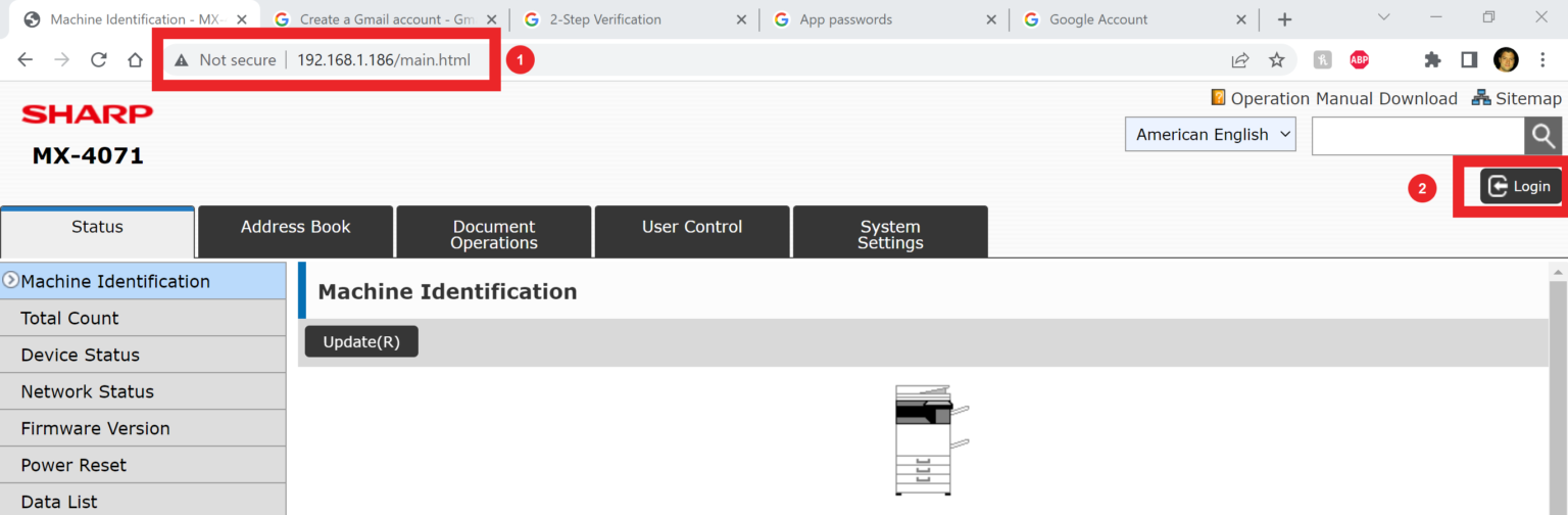 How To Setup Scan to Email using Gmail SMTP Settings