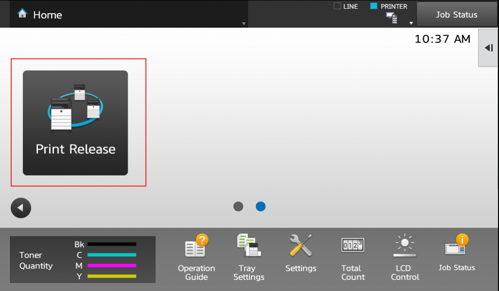 Sharp Print Release - Follow Me Printing Instructions