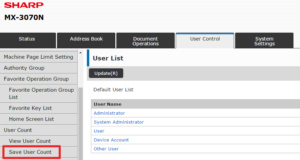 How To Setup User Control on Sharp Copier - Skelton Business Equipment ...