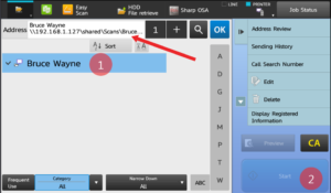 How To Scan to Sharp Copier Hard Drive and Retrieve Documents