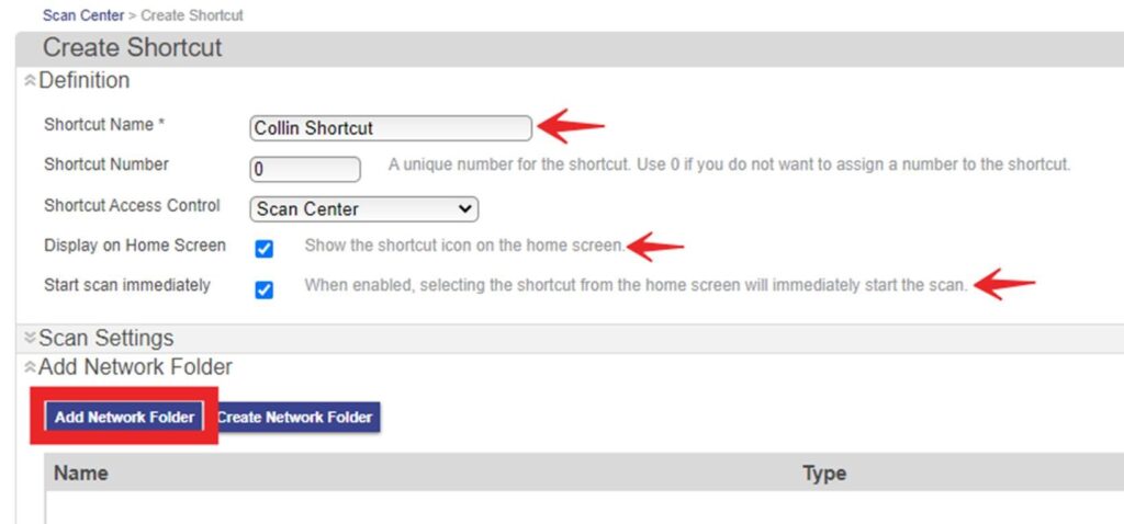 How To Setup Sharp MXC357F to Scan to Network Folders - Windows 10 ...