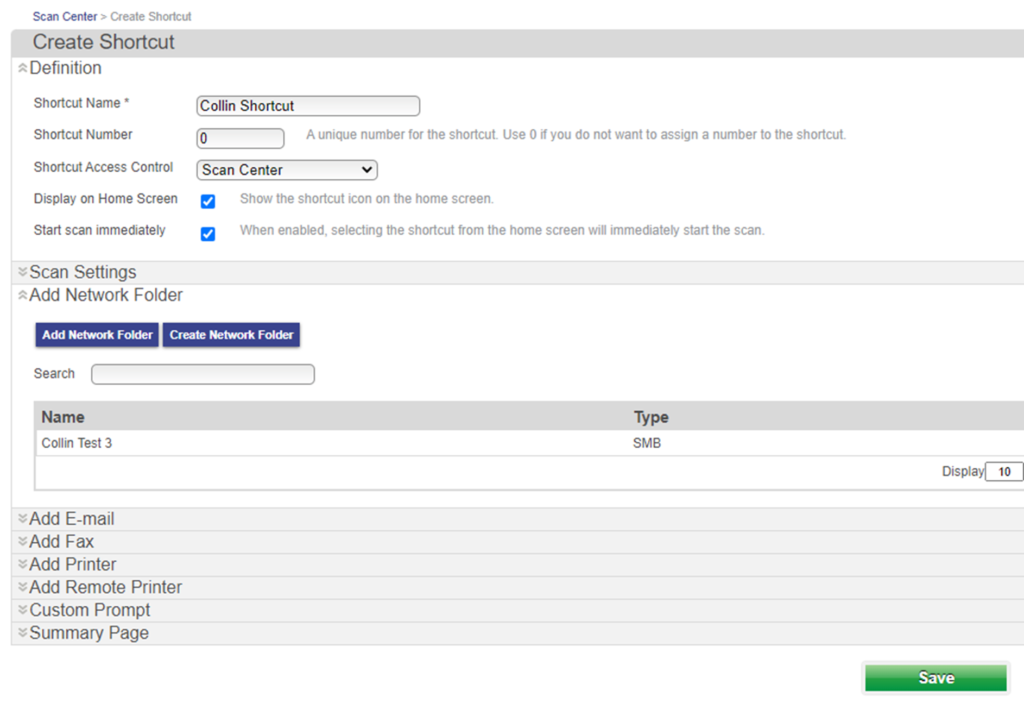 How To Setup Sharp MXC357F to Scan to Network Folders - Windows 10 ...