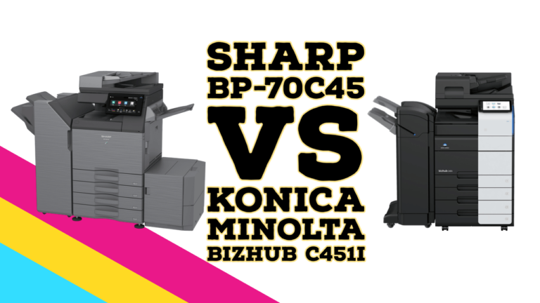 Sharp BP-70C45 vs. Konica Minolta bizhub C451i - Skelton Business ...